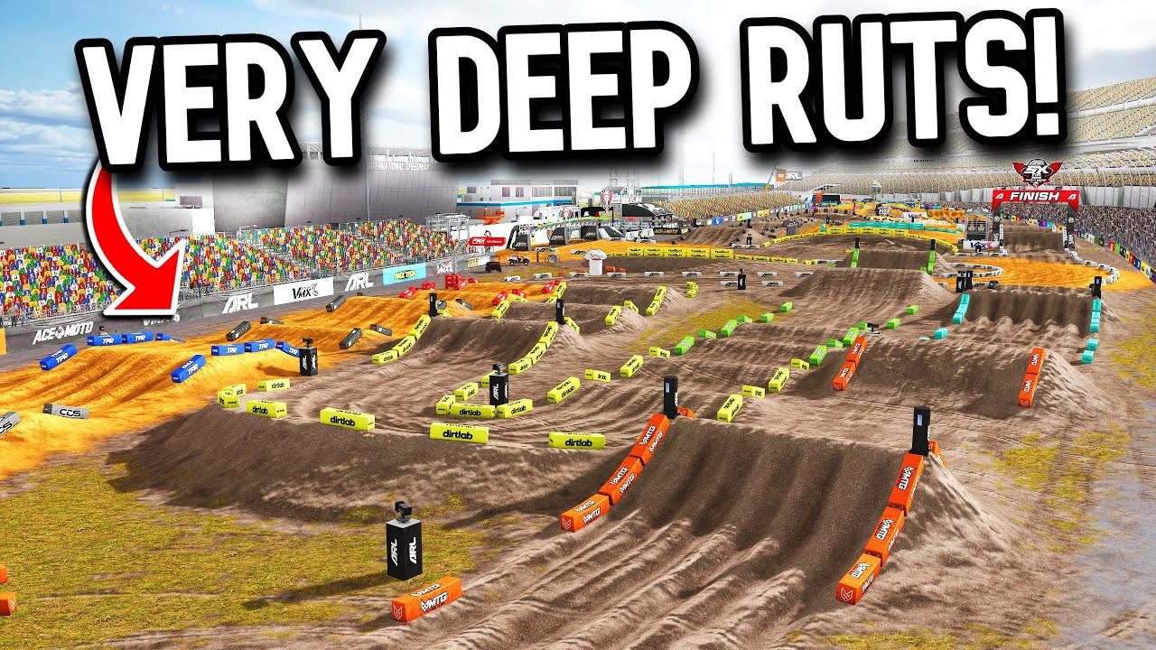 WHEN A PRO RACE HAS DEEP RUTS IN MX BIKES! - YouTube