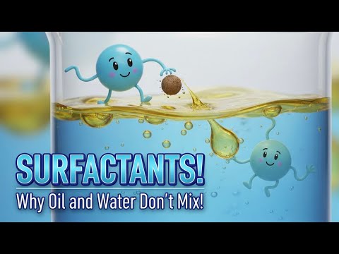What is a Surfactant? | Why Oil & Water Don't Mix | How Soap Cleans Explained!