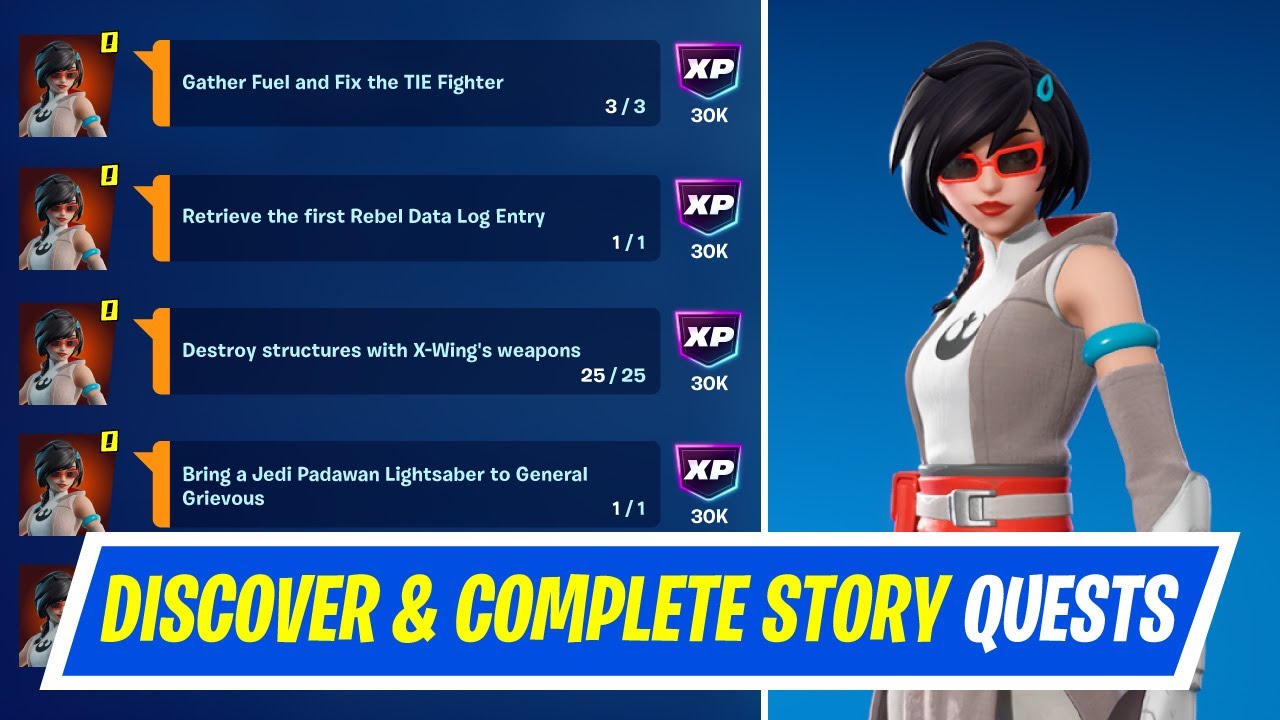 Fortnite All Discover and complete Story Quests - How to Complete Found ...
