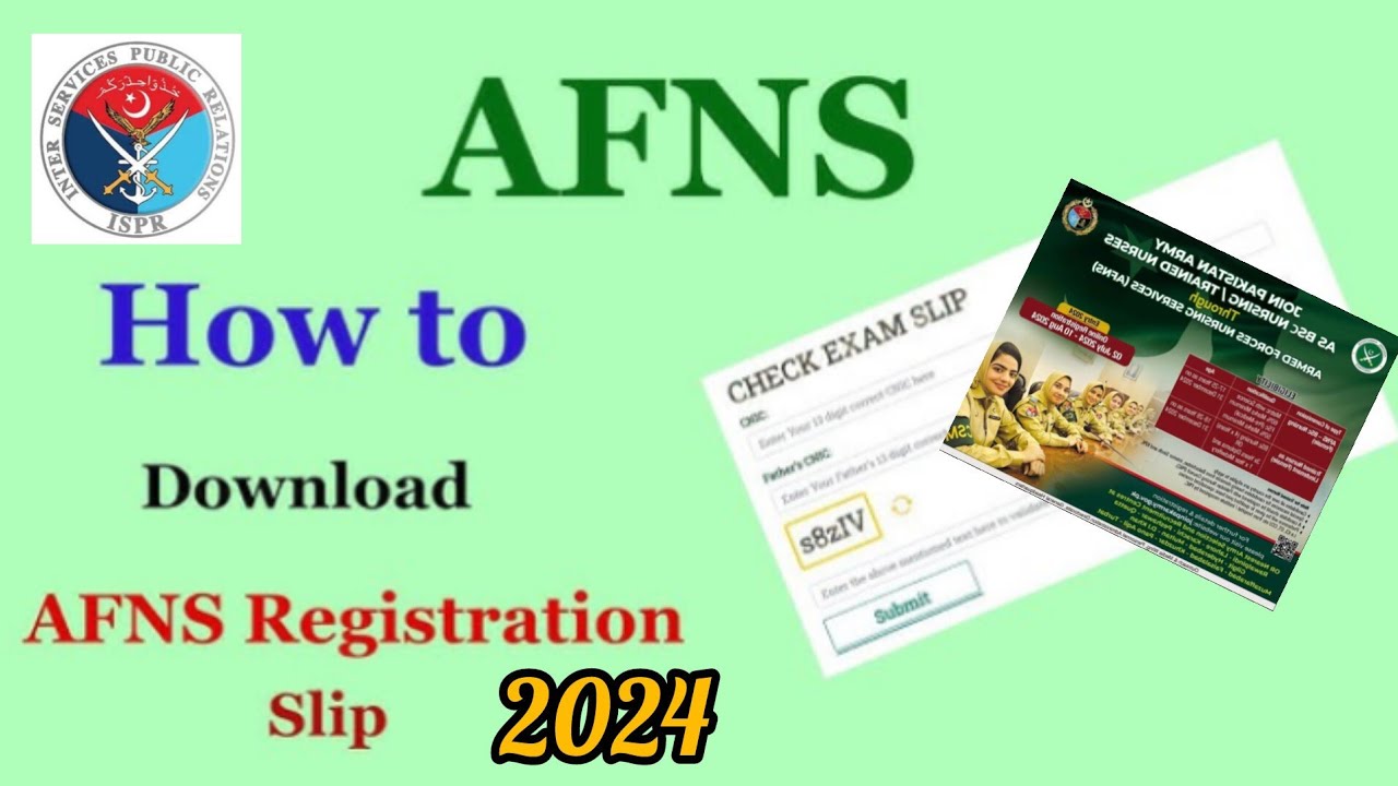 How to check Afns exam slip 2024 | Afns Roll no slip pending issues ...