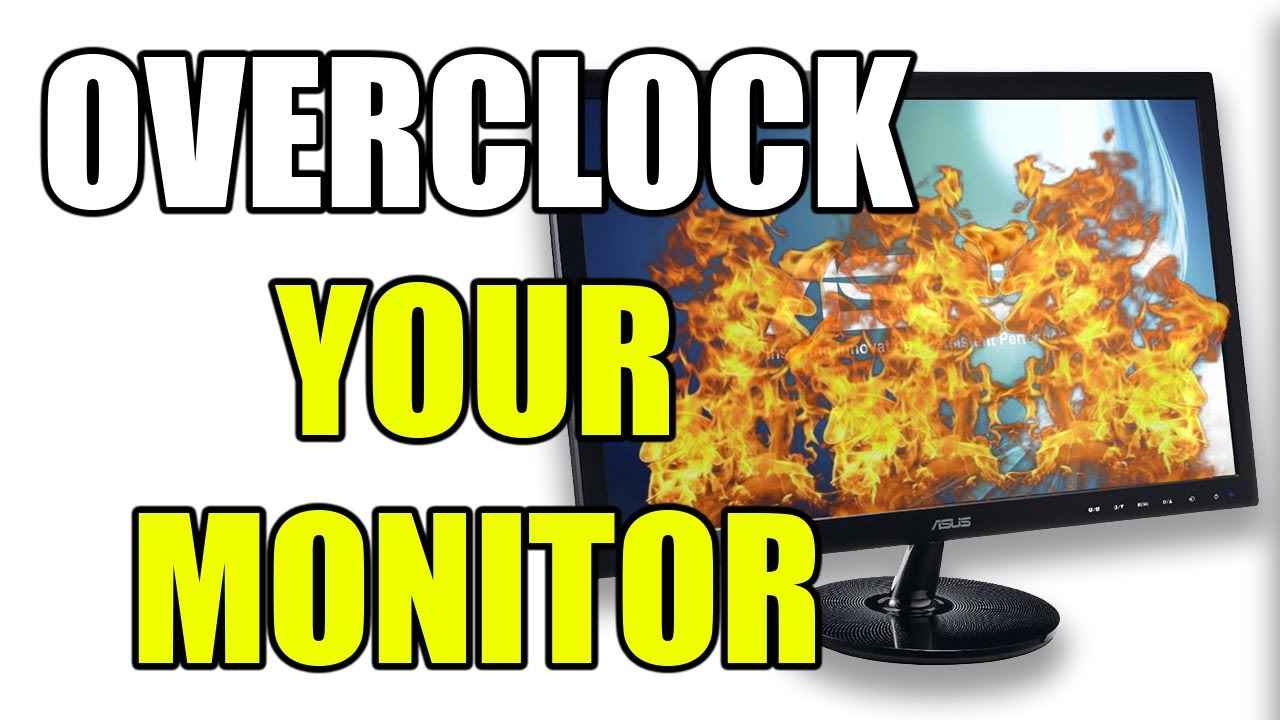 How to overclock your PC monitors refresh rate - YouTube