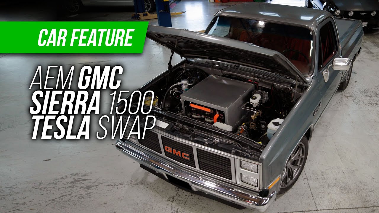 AEM's Tesla Swapped C10 Project Hits The Road