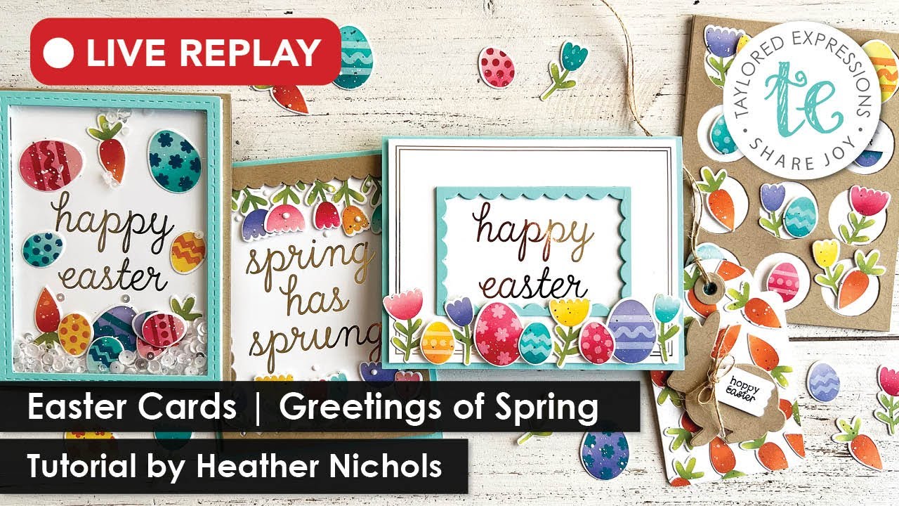 Easter Card Tutorial | Greetings of Spring & Awesome Easter | @pinefeather - YouTube