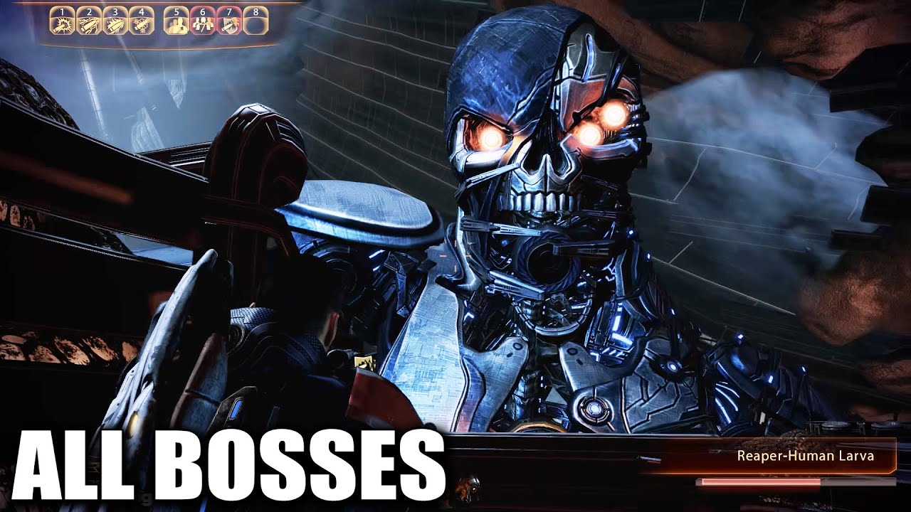 Mass Effect LE Trilogy - ALL BOSSES + Ending - YouTube