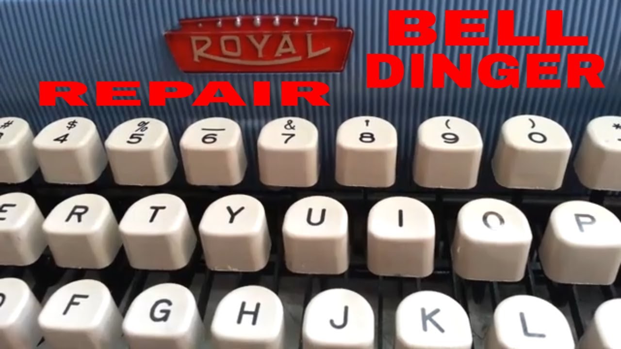 Royal Manual Typewriter Adjusted Bell Clapper, Repaired Dull Ring Tone ...