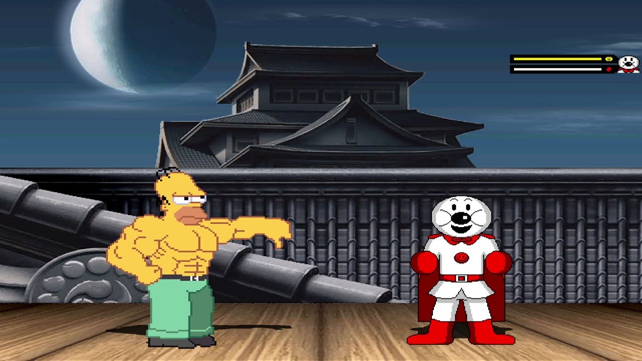 HOMER SIMPSON VS ANPANMAN EPIC FIGHT - YouTube