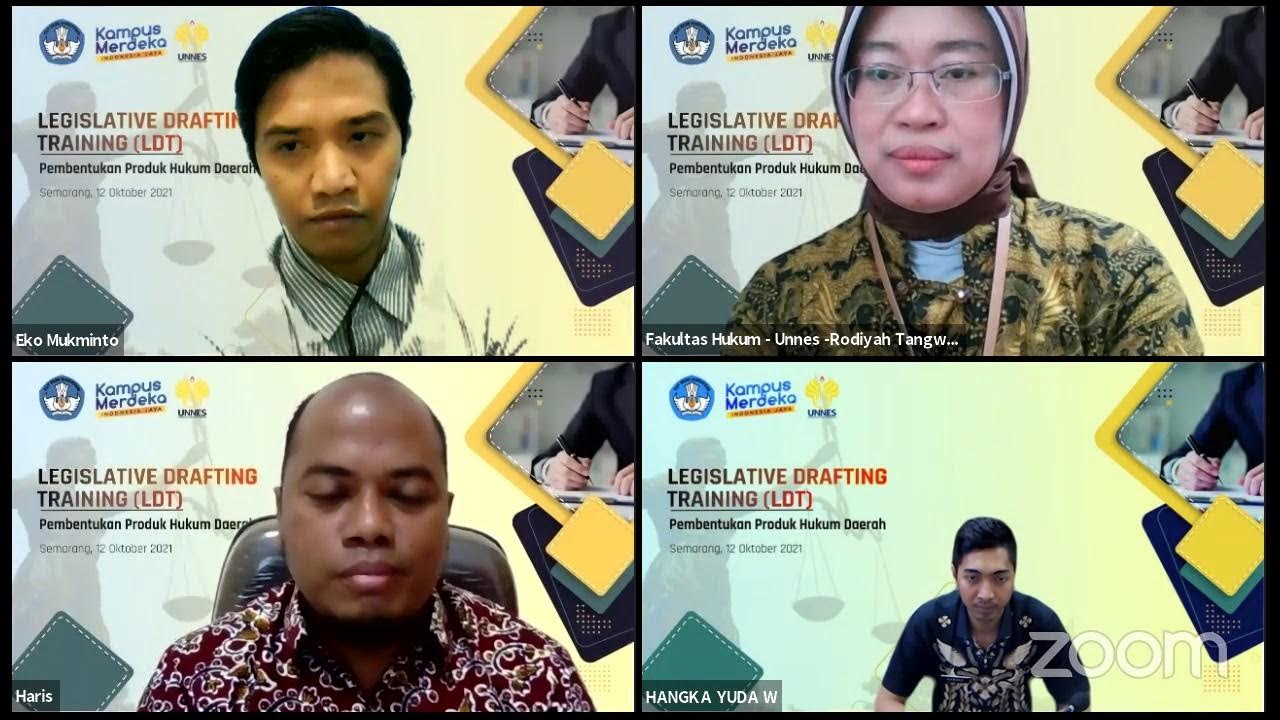 Legislative Drafting Training (LDT) | Fakultas Hukum UNNES - YouTube