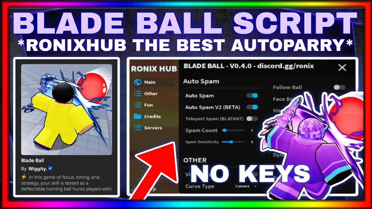 [New]🫧Blade Ball Script Pastebin *RonixHub* No Keys Overpowered ...