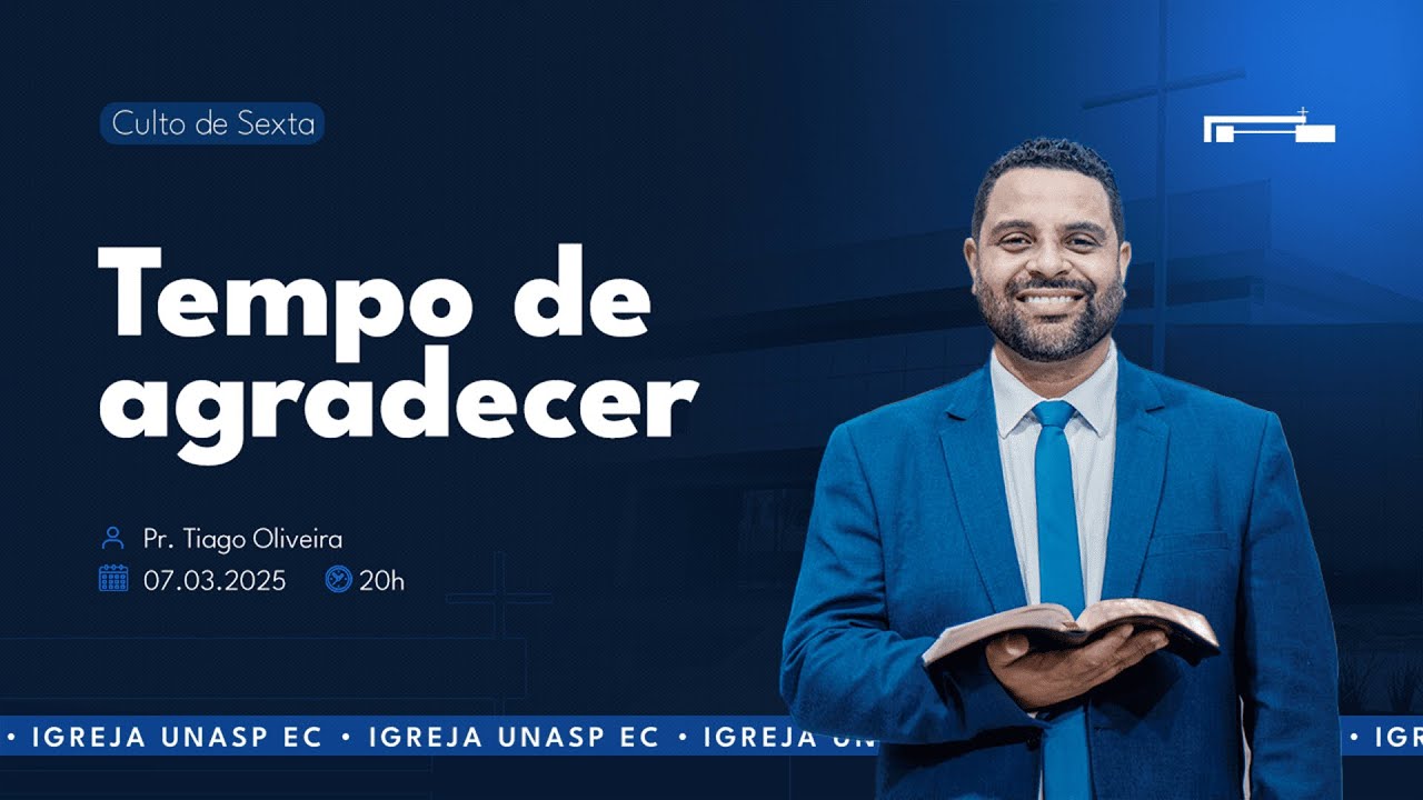 🔵 Tempo de Agradecer l Pr. Tiago Oliveira - YouTube