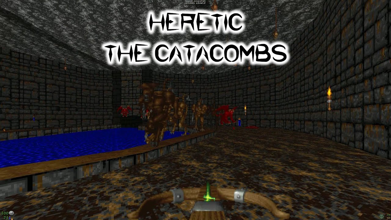 Old Games - Heretic / E2M5 - The Catacombs / PC Gameplay - YouTube
