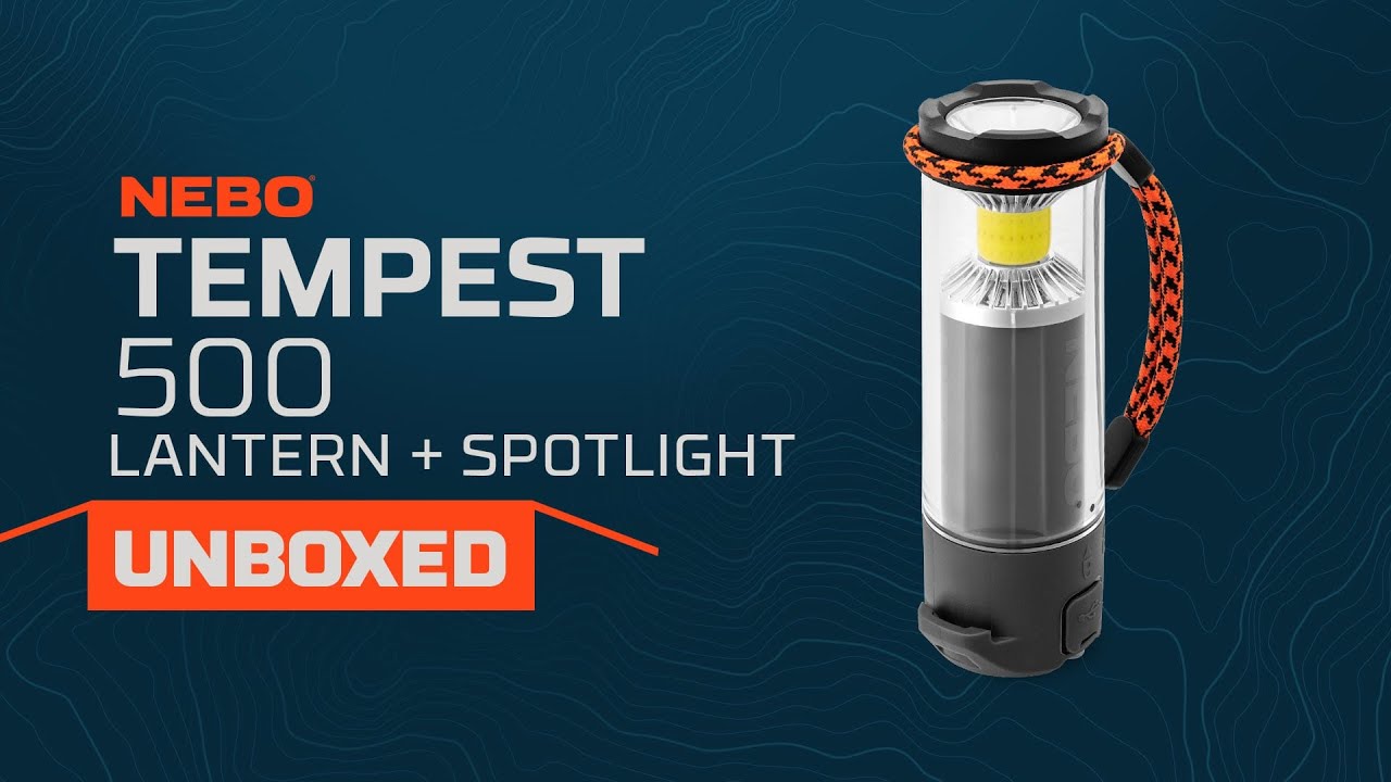 TEMPEST 500 Lantern + Spot Light | NEBO UNBOXED - YouTube