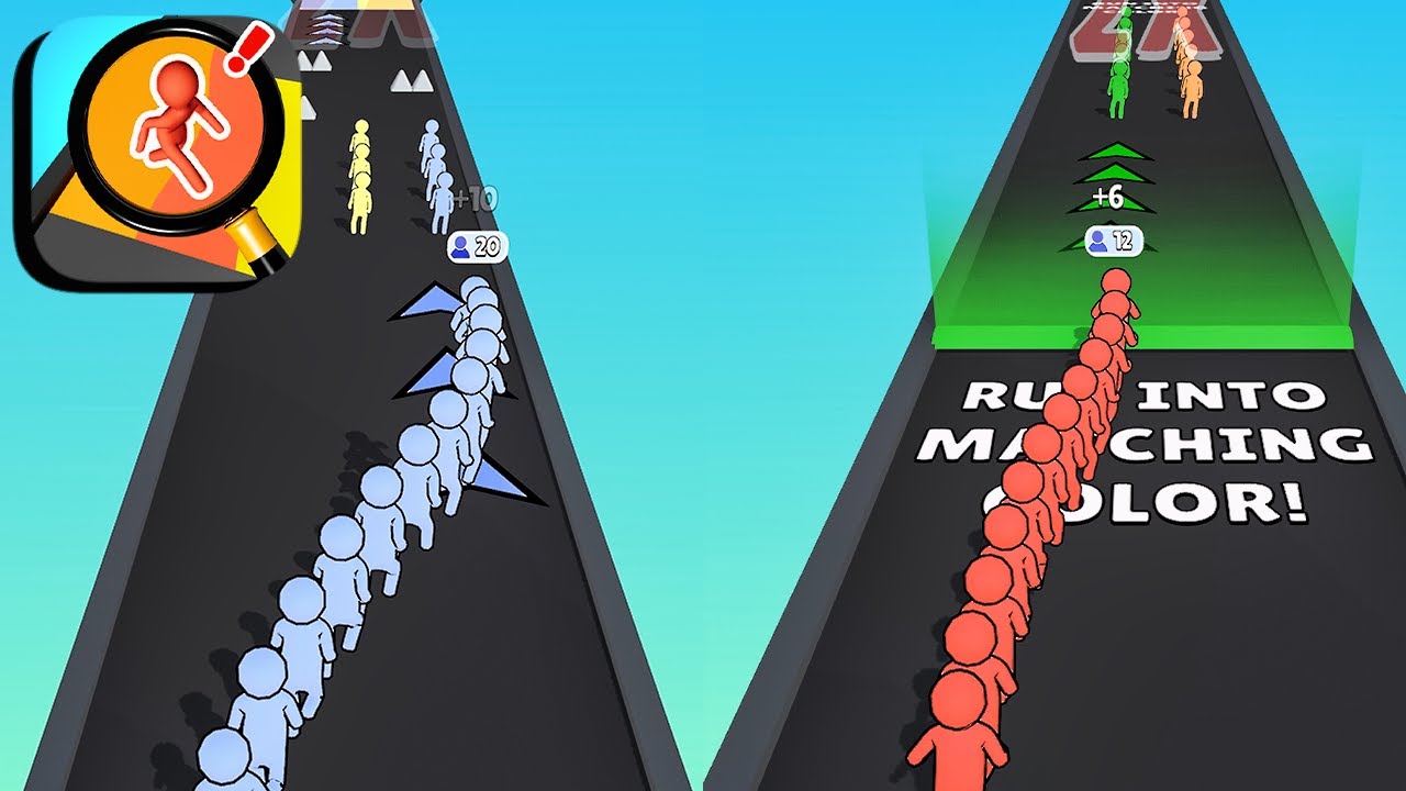 Colors Runners - All Levels Gameplay Android,ios (Levels 1-2) - YouTube