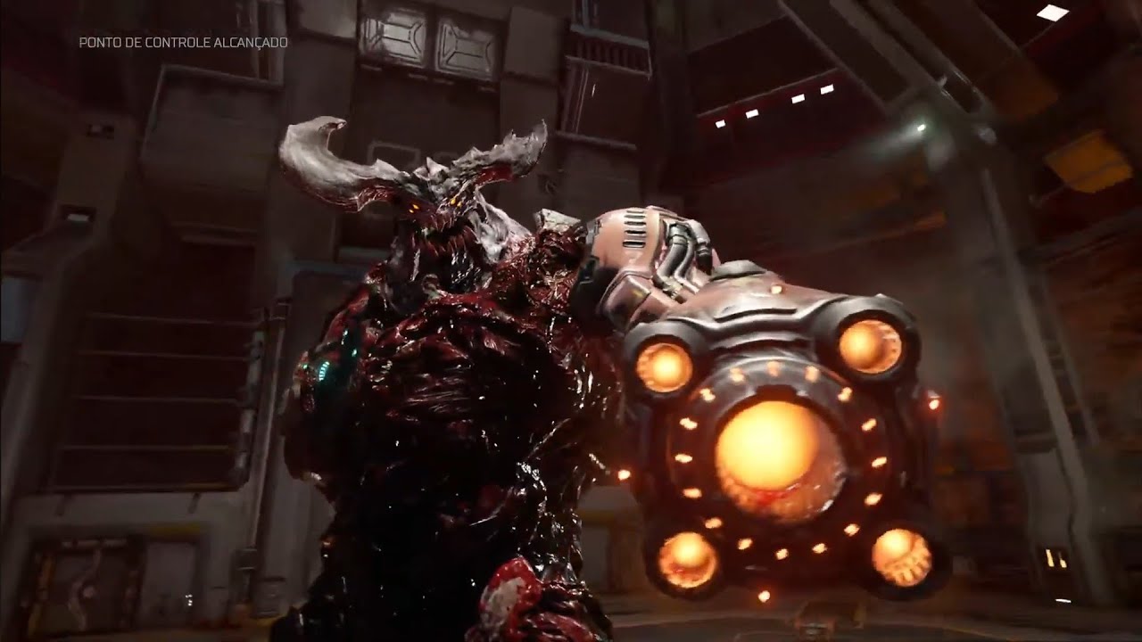 Doom esse Boss tá puro ódio ps4 pro HD 1080p 60fps - YouTube