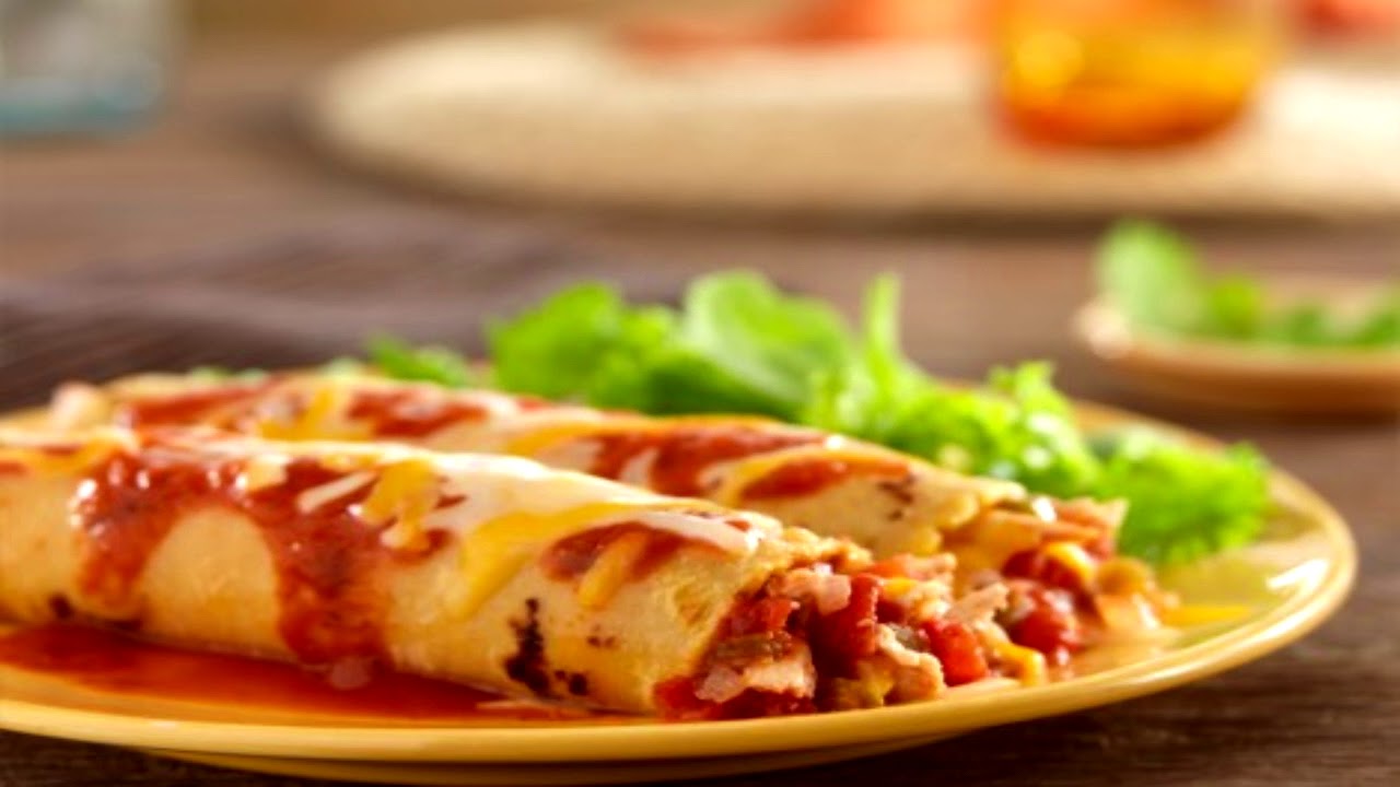 Enchiladas met Kip en Kaas (Recept) - YouTube