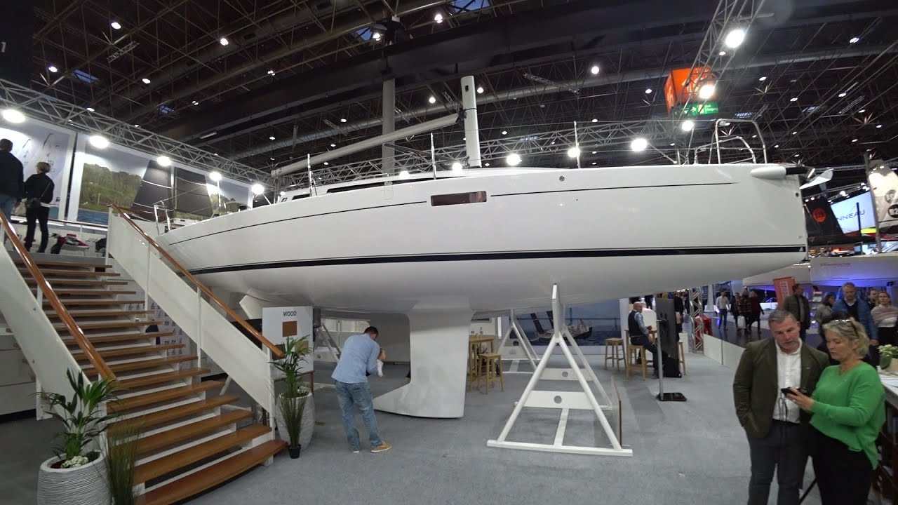 Big sailboat J112 at Boot show 2024 - YouTube