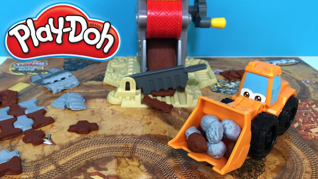 Play-Doh Diggin' Rigs Brick Mill Set Phillip Payloader - YouTube