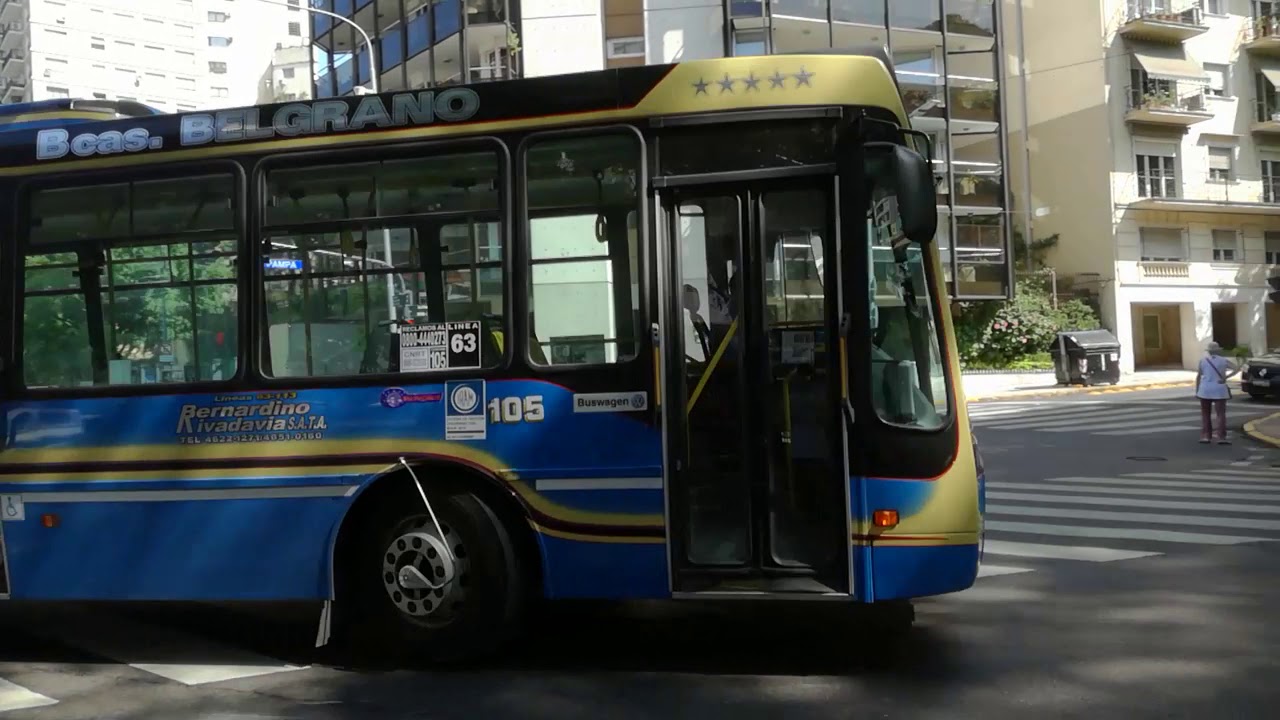 Línea 63 NUOVOBUS MENGHI Man D08 en Barrancas de Belgrano - YouTube