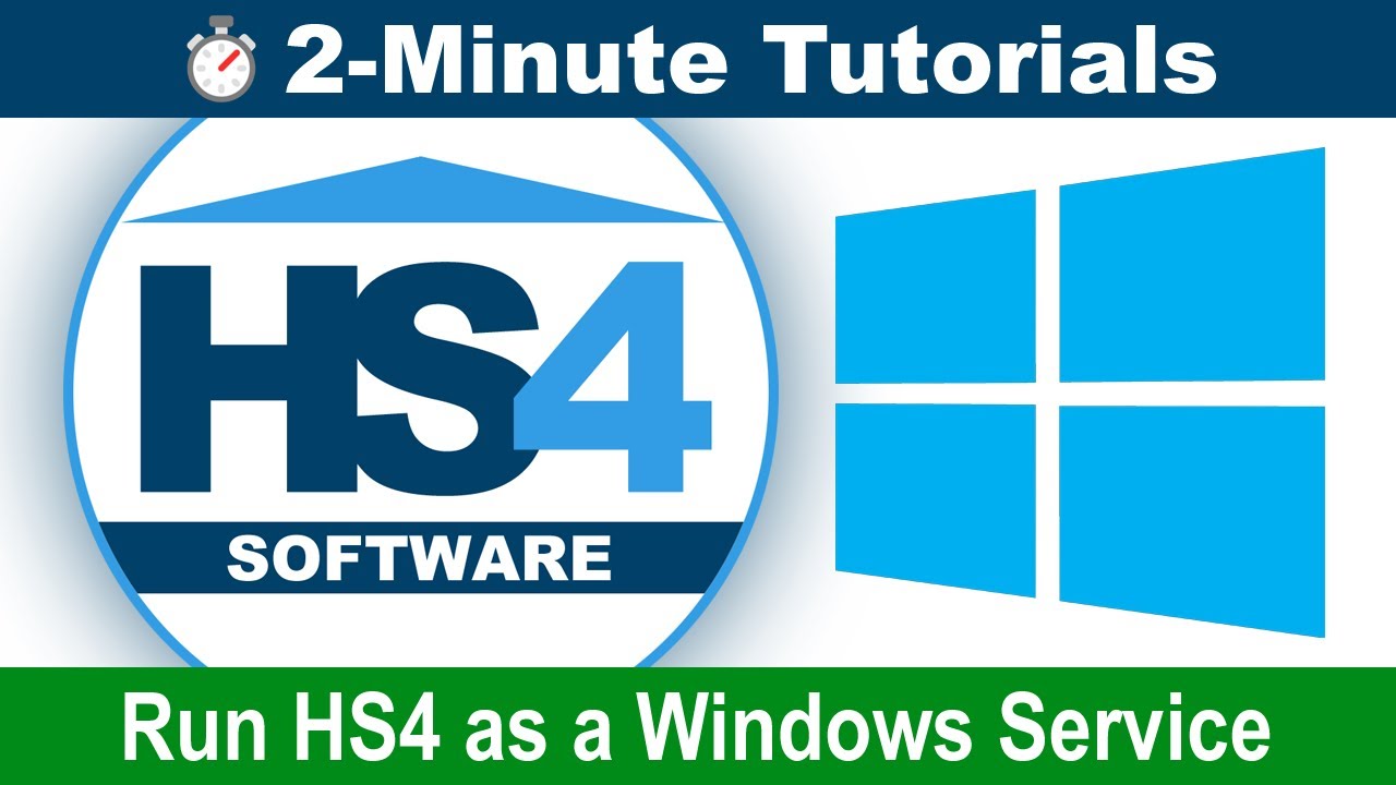 Running HS4 as a Windows Service - Installation - YouTube