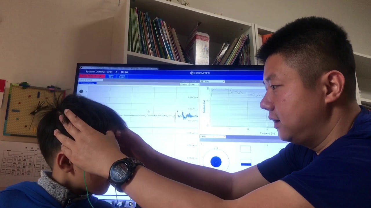 06 Openbci eyes EMG - Tiger's Brain - YouTube