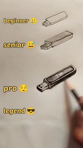 how to draw a USB flash disk #art #drawing #quickdrawing #shorts #viral ...