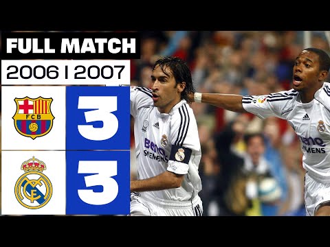 FC Barcelona vs Real Madrid (3-3) 2006/2007 PARTIDO COMPLETO