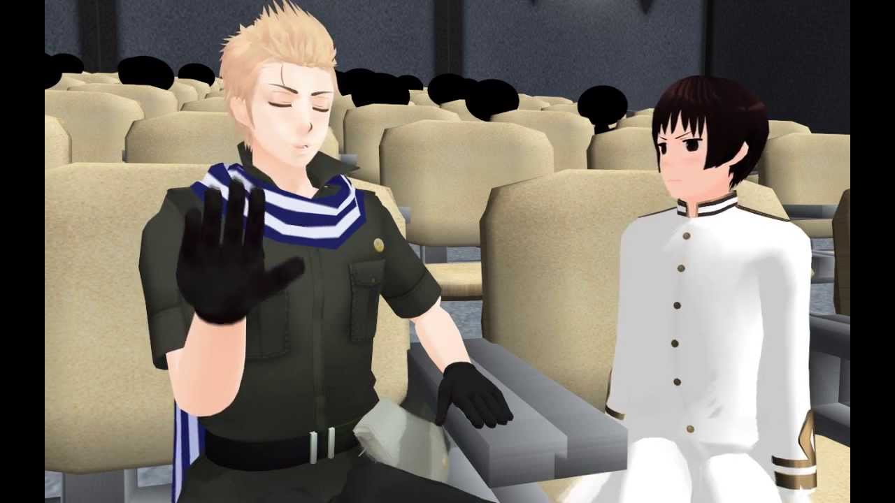 MMD X APH Netherlands gives Japan singing lessons - YouTube