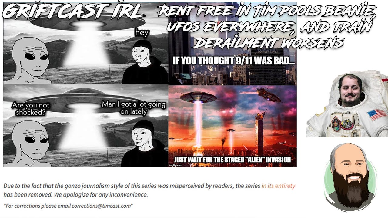 Living Rent Free in Tim Pool's Beanie UFO's Everywhere! Train ...