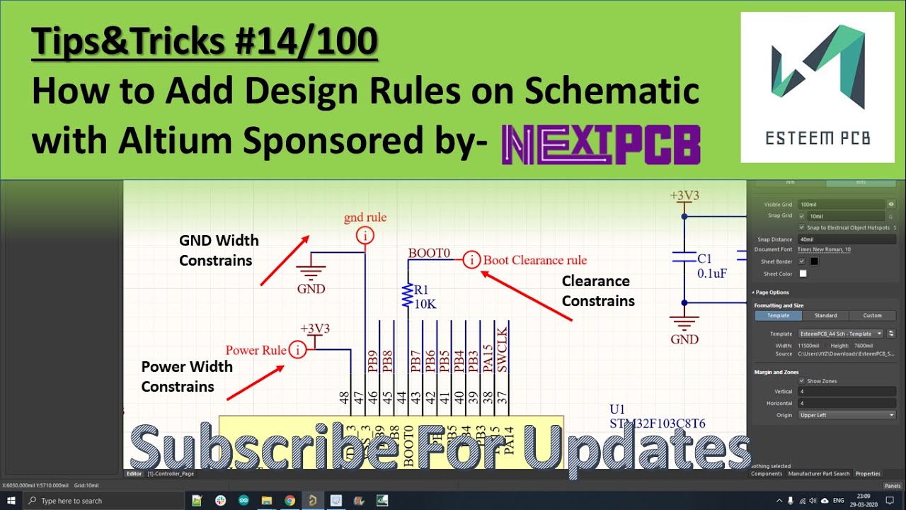 Altium Designer Tips #14: Add PCB Design Rules in Schematic - YouTube