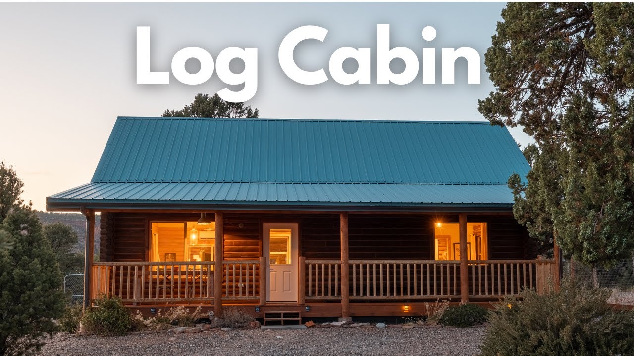 Rustic Log Cabin Tour in the Desert - Full Airbnb Tour - YouTube