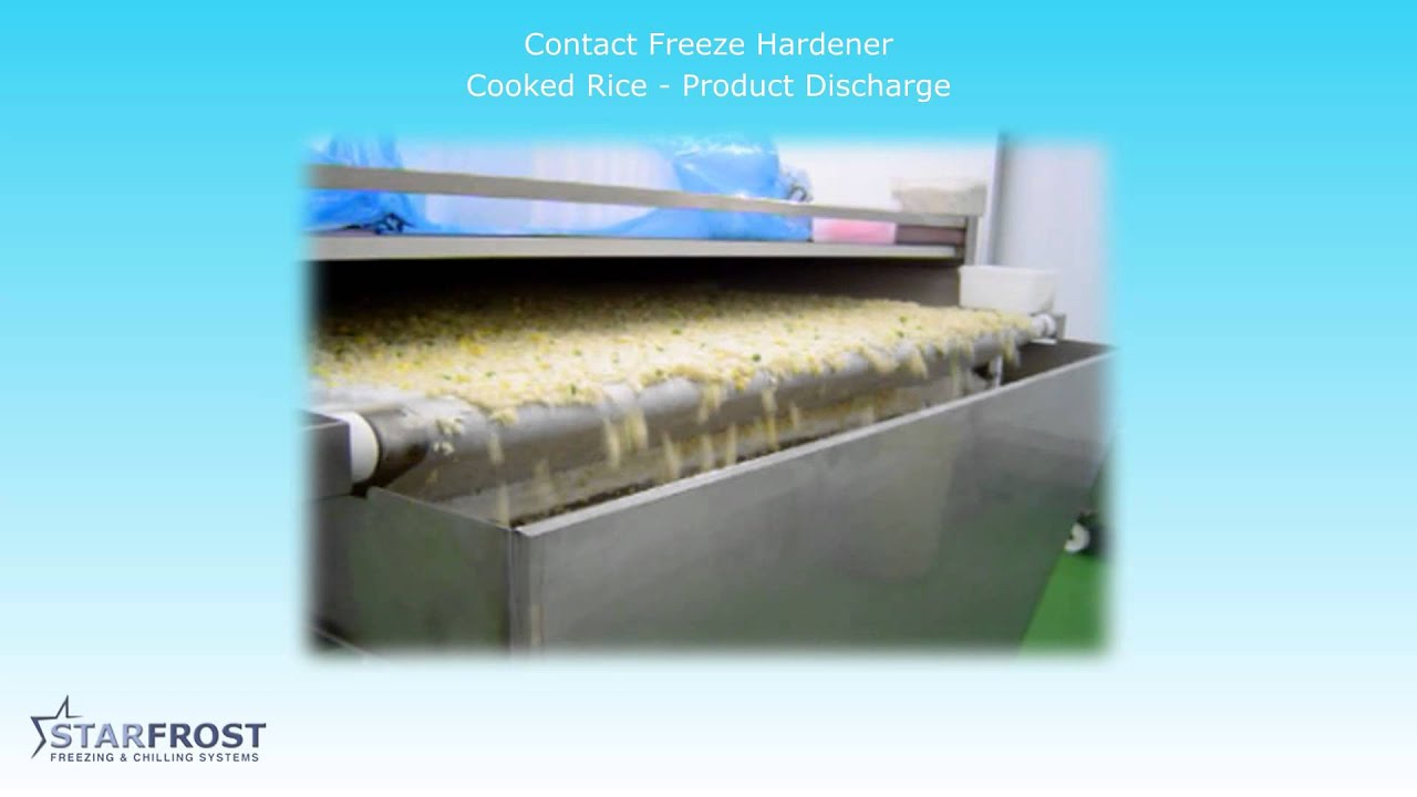 IQF Rice on Contact Film Hardener - YouTube