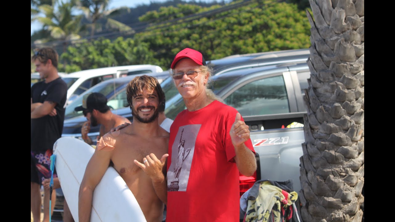 Brian Thompson's First Surfboard and North Shore Big Waves Oct. 2015 ...