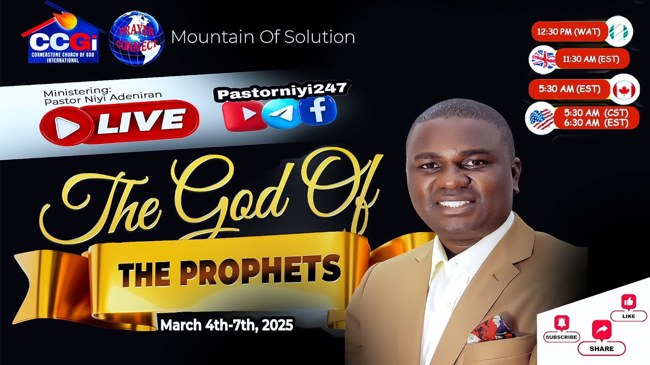 Day3 ||Prayer Connect Prayers: The God Of The Prophets || Pastor Niyi ...