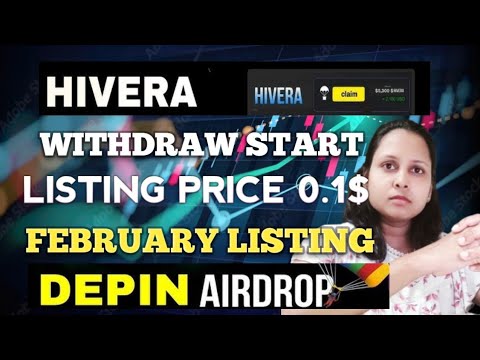 HIVERA DEPIN AIRDROP🤑HIVERA WITHDRAW START💰CLAIM HIVA TOKEN | LISTING ...