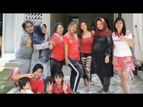 Baby Margaretha Seru-seruan main bareng tetangga lomba agustusan