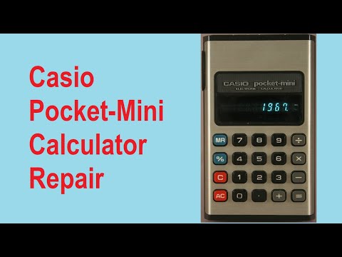 Casio Pocket-Mini Hesap Makinesi Detaylı Sökme ve Tamir