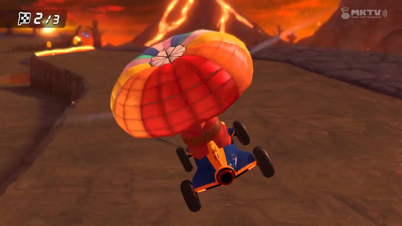 Wii U - Mario Kart 8 - (Wii) Grumble Volcano - YouTube