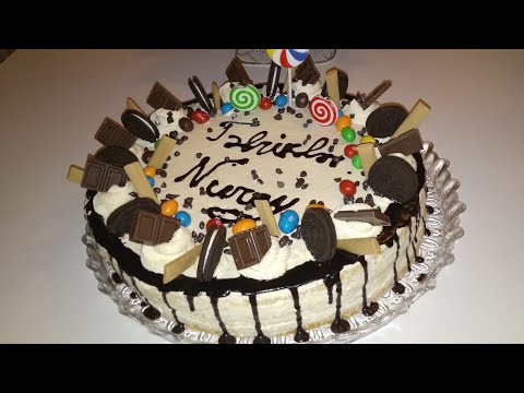 TORT bəzədilməsi.Maraqlı tort bəzəyi,Ad günü Tortu. @gunesselimova