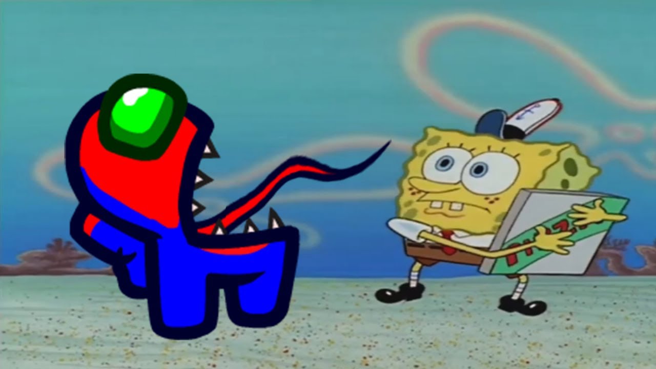 Impostor trying to get a pizza from Spongebob - YouTube