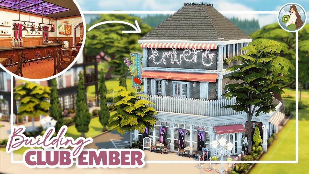 I Built This Nightclub In The Sims 4!! | Club Ember 🔥 | Speed-build ...