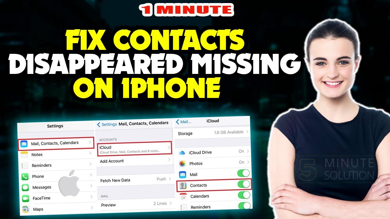 How to Fix Contacts Disappeared Missing on iphone 2024 - YouTube