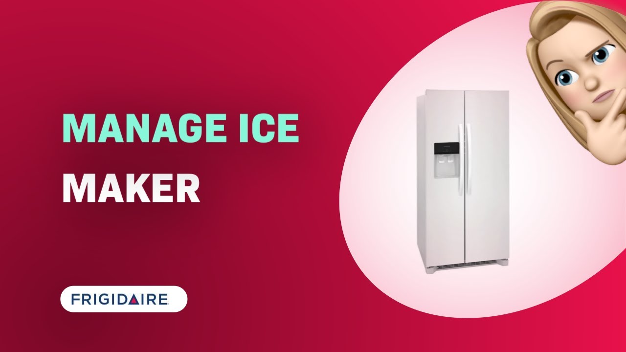 How to Manage the Ice Maker on Your Frigidaire FRSS2323AW Fridge - YouTube
