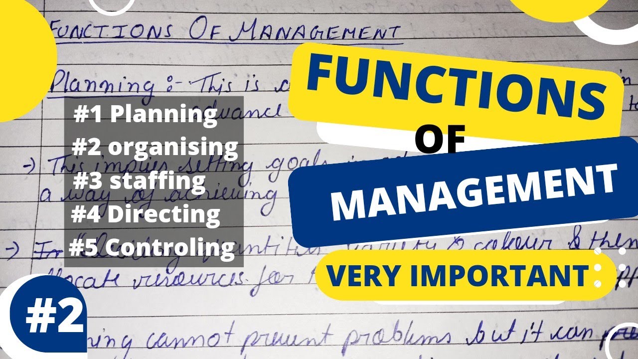 Functions Of Management Planning Organising Staffing Directing Functions Of Management Planning Organising Staffing Directing