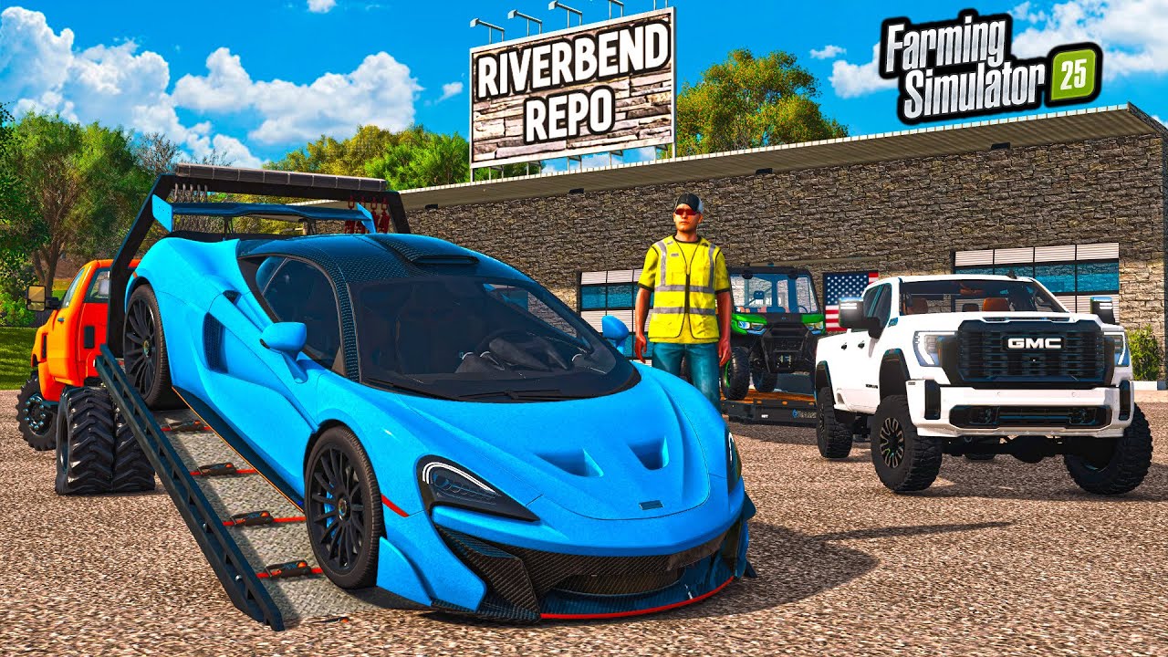 REPOING LUXURY CARS WITH "THE BOYS!" (MCLAREN 620R, LIFTED GMC) | FS25 ...