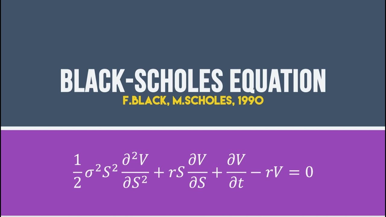 Black-Scholes Equation - F.Black, M.Scholes, 1990 - YouTube