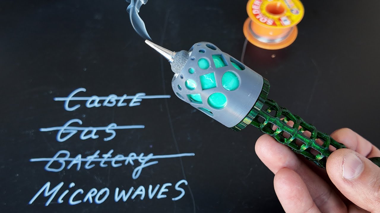 World's First Microwavable Soldering Iron (3D Printed) 🔥 - YouTube