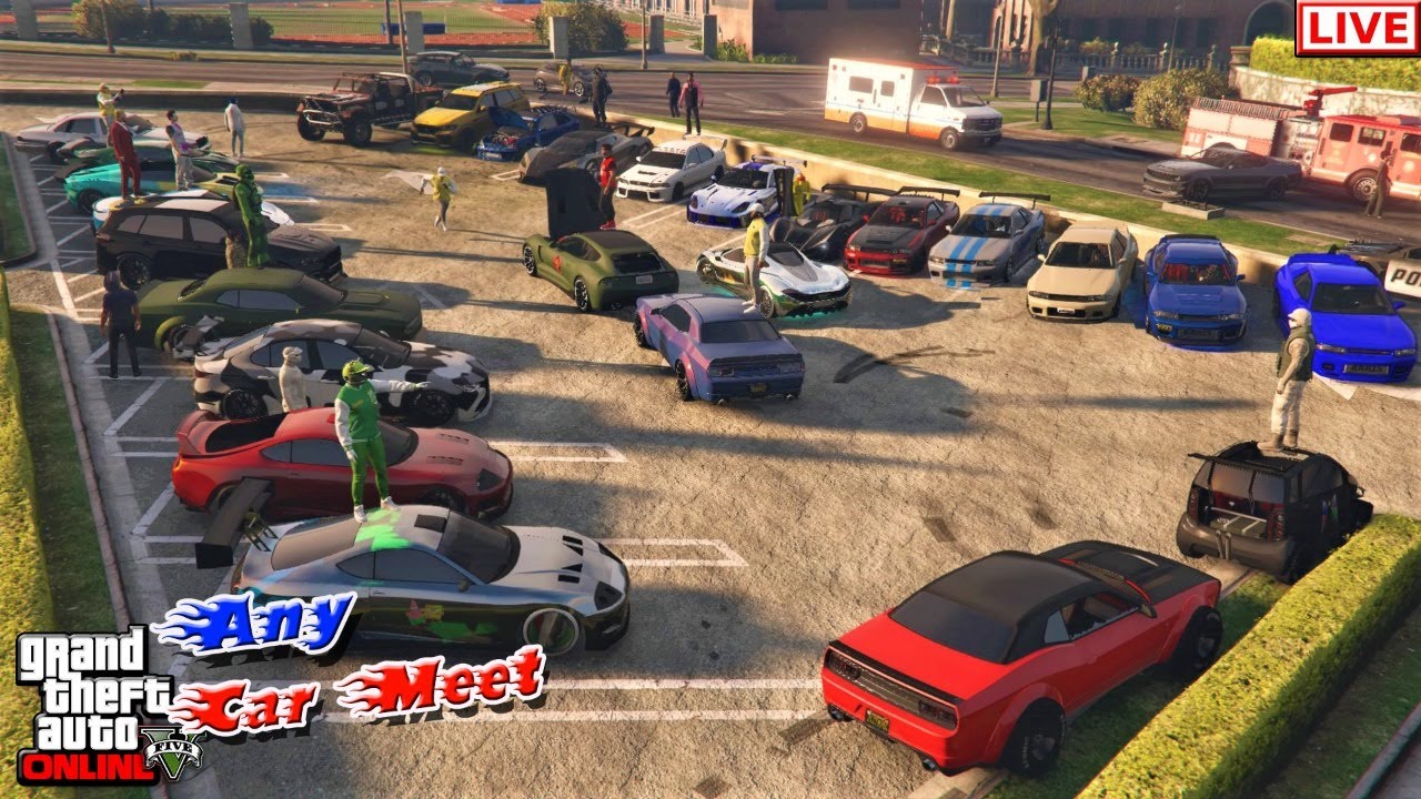 GTA 5 ONLINE LIVE - CAR MEET| CAR SHOW | CRUISE | RP | DRAG RACES Ps4 ...
