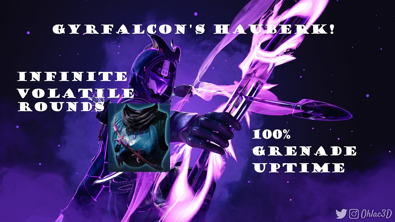 Gyrfalcon's + Infinite Volatile Rounds + 187,000 Damage Per Shot! Best VOID HUNTER BUILD ...