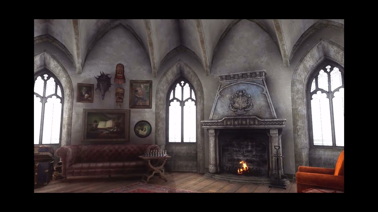 Defense Against The Dark Arts Professor’s Office Fireplace 🔥(ASMR ...