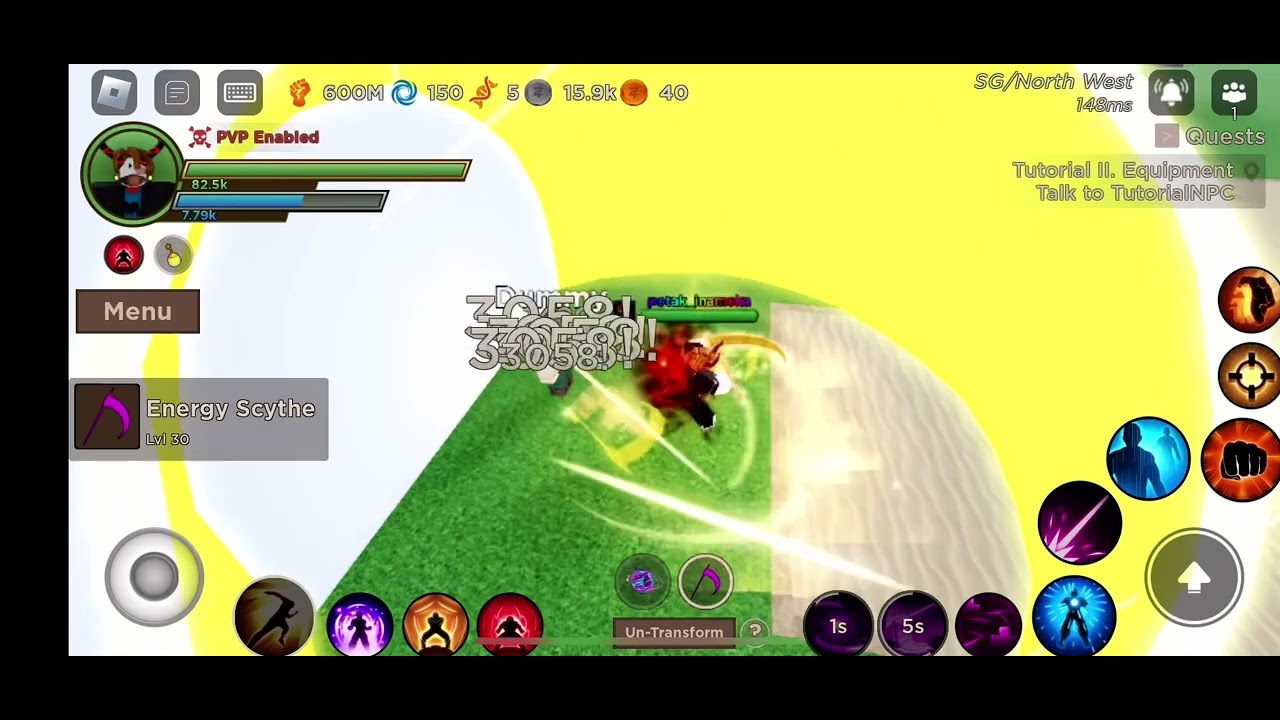 Showcase of instinct orb, energy spear and energy scythe - YouTube
