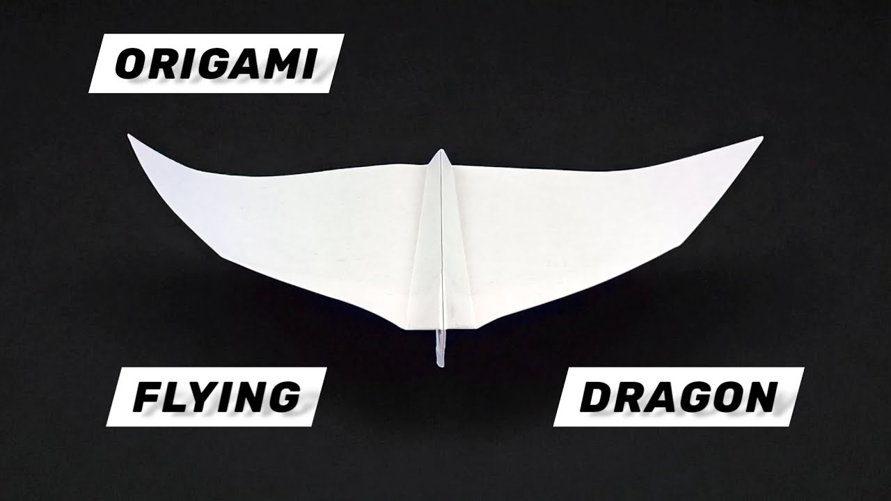 Easy Origami Flying Dragon | Paper Airplane Style | - YouTube